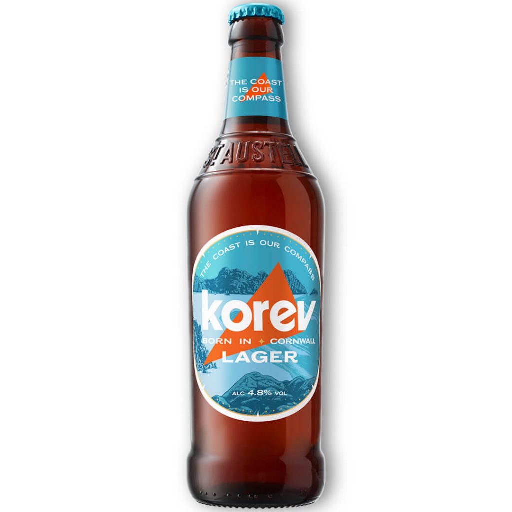 Cornish Lager: Buy a Pack of 12 Korev Bottles, from St Austell Brewery