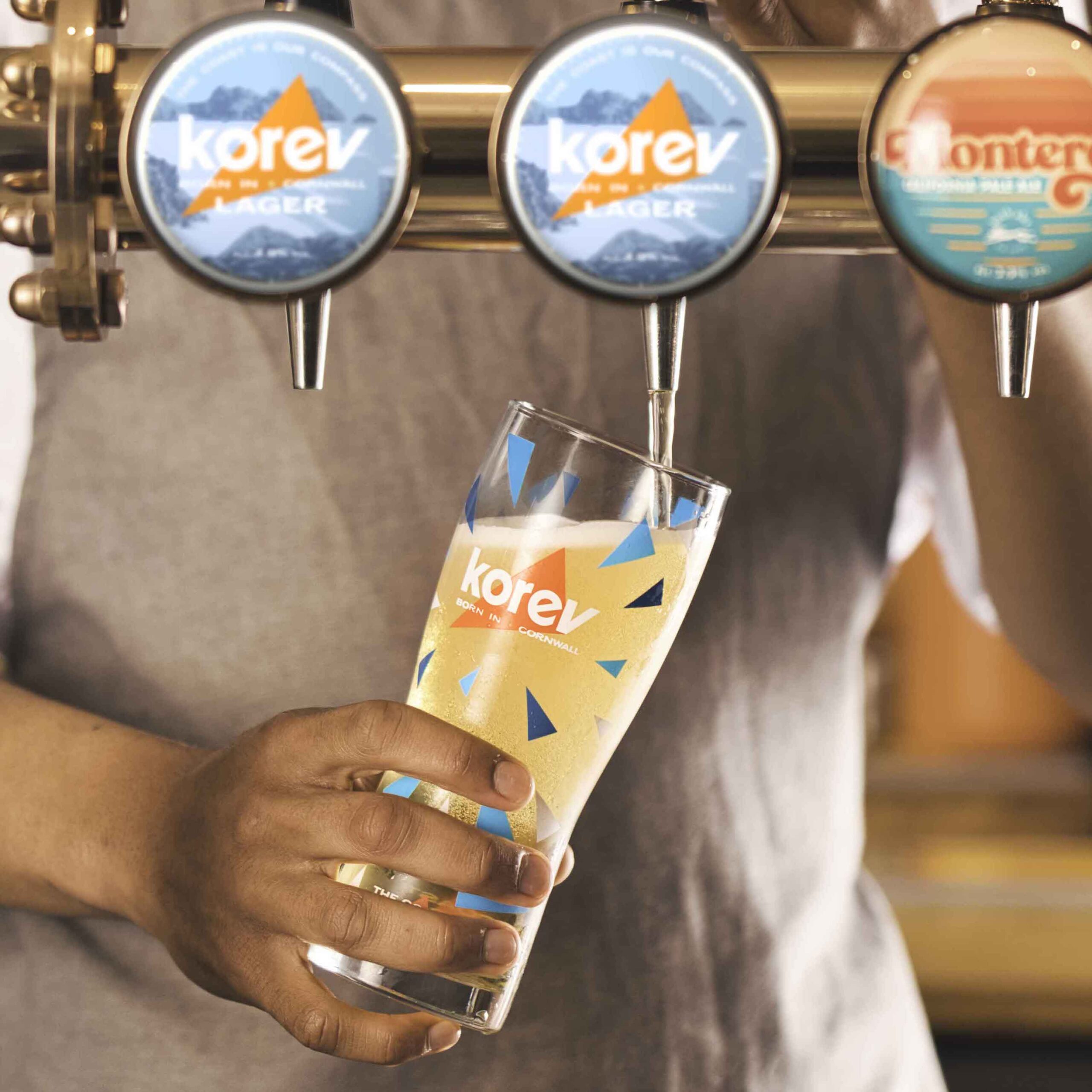 Cornish Lager: Buy a Pack of 12 Korev Bottles, from St Austell Brewery