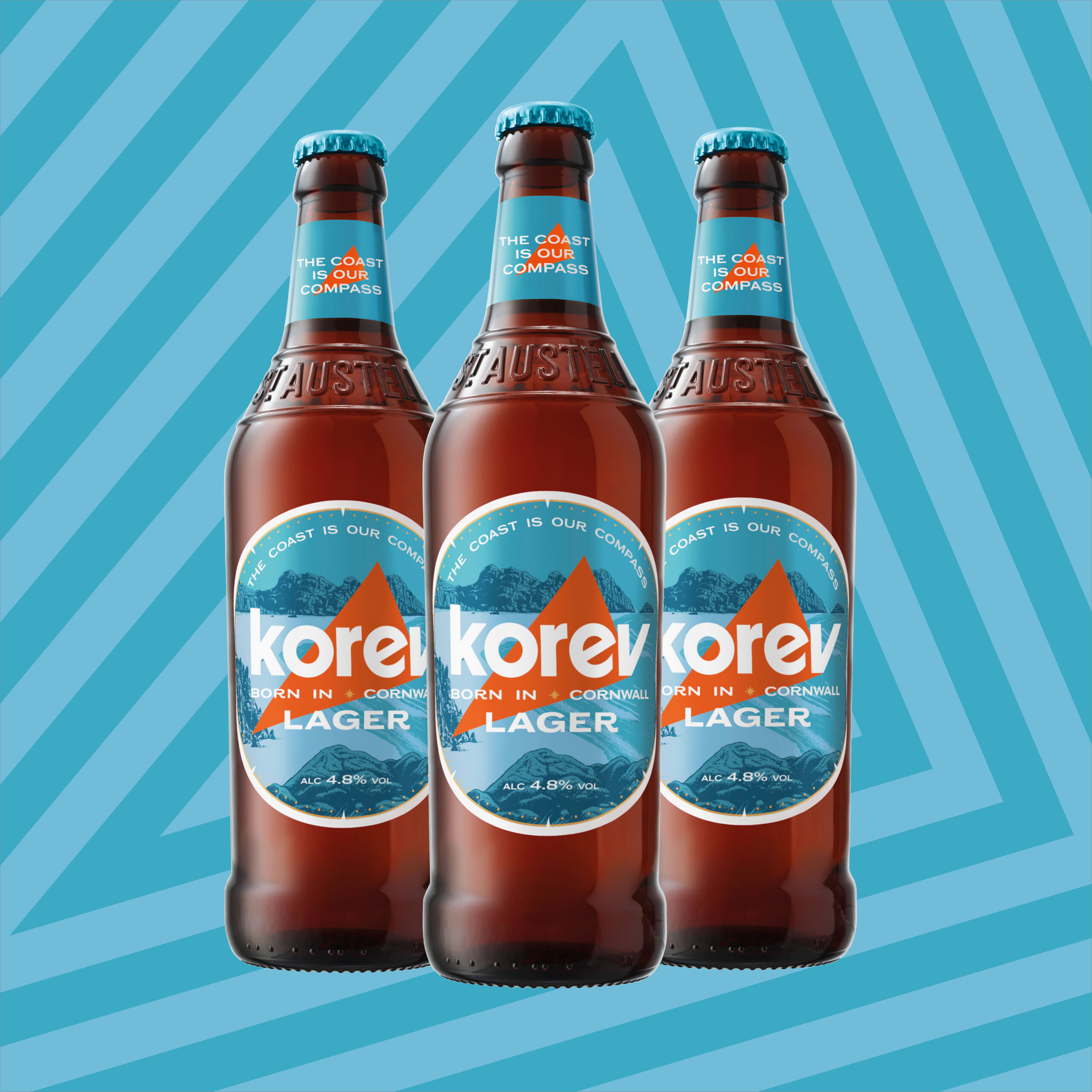 Buy a Pack of 12 Korev Bottles from St Austell Brewery