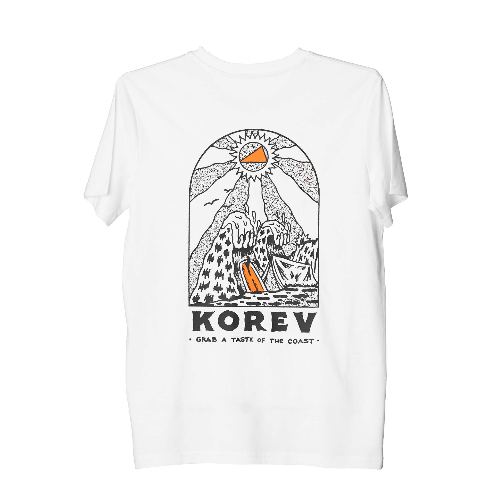 'Beach Break' korev t-shirt in white