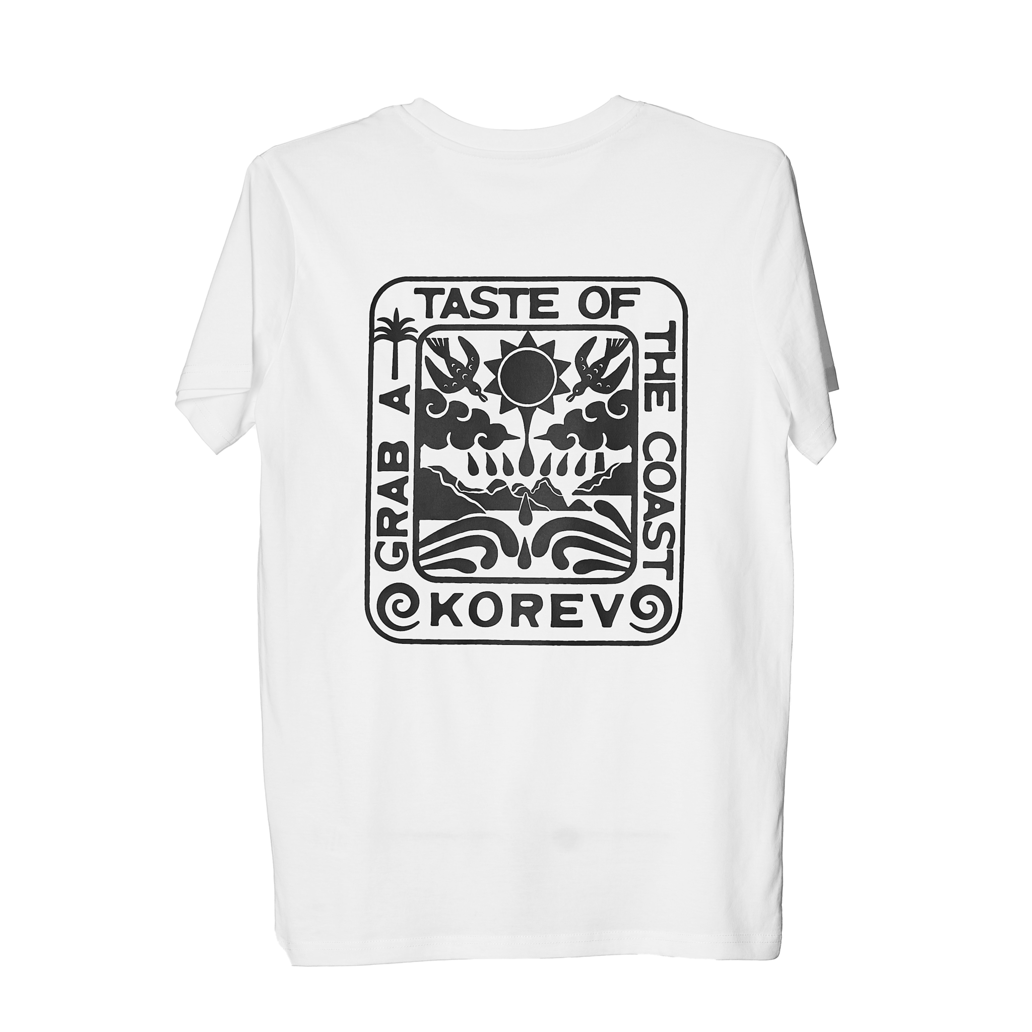 'Open Horizons' korev t-shirt in white
